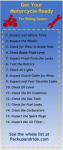 Get Your Motorcycle Ready for Riding Season: a 26 Step Guide - Pack Up ...